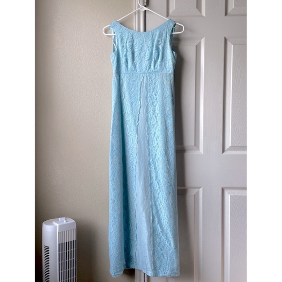 Dresses | Vintage Lace Prom Dress Powder Blue | Poshmark